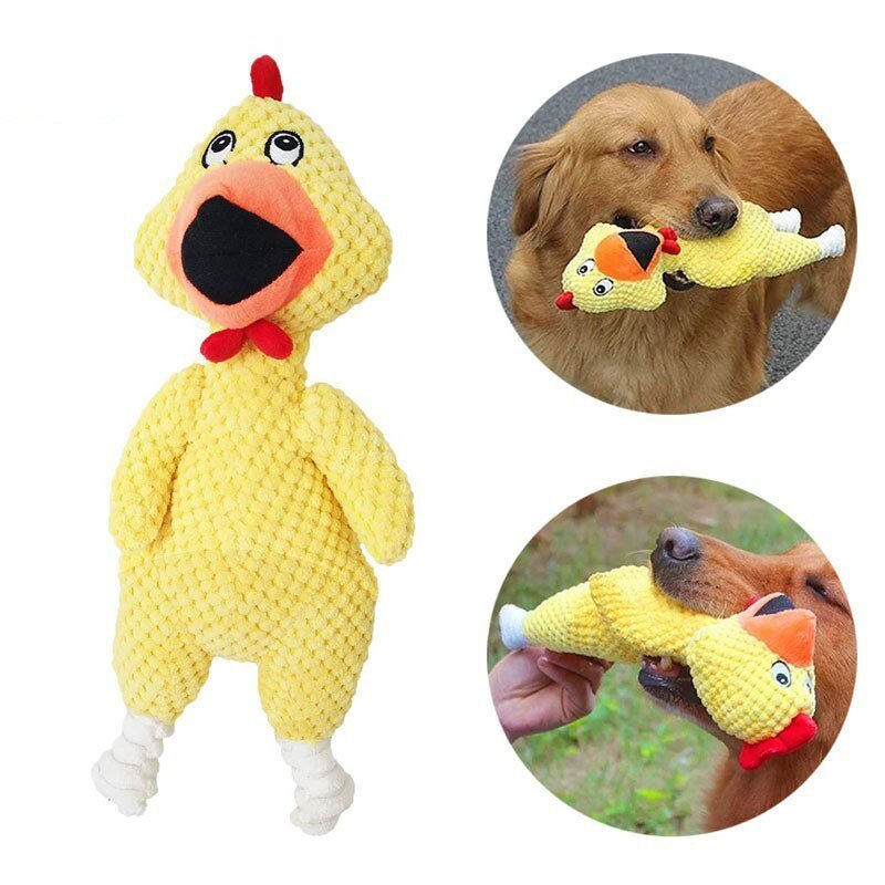 Screaming Chicken Squeeze Sound Toy Pets Dog Toys ... – Grandado