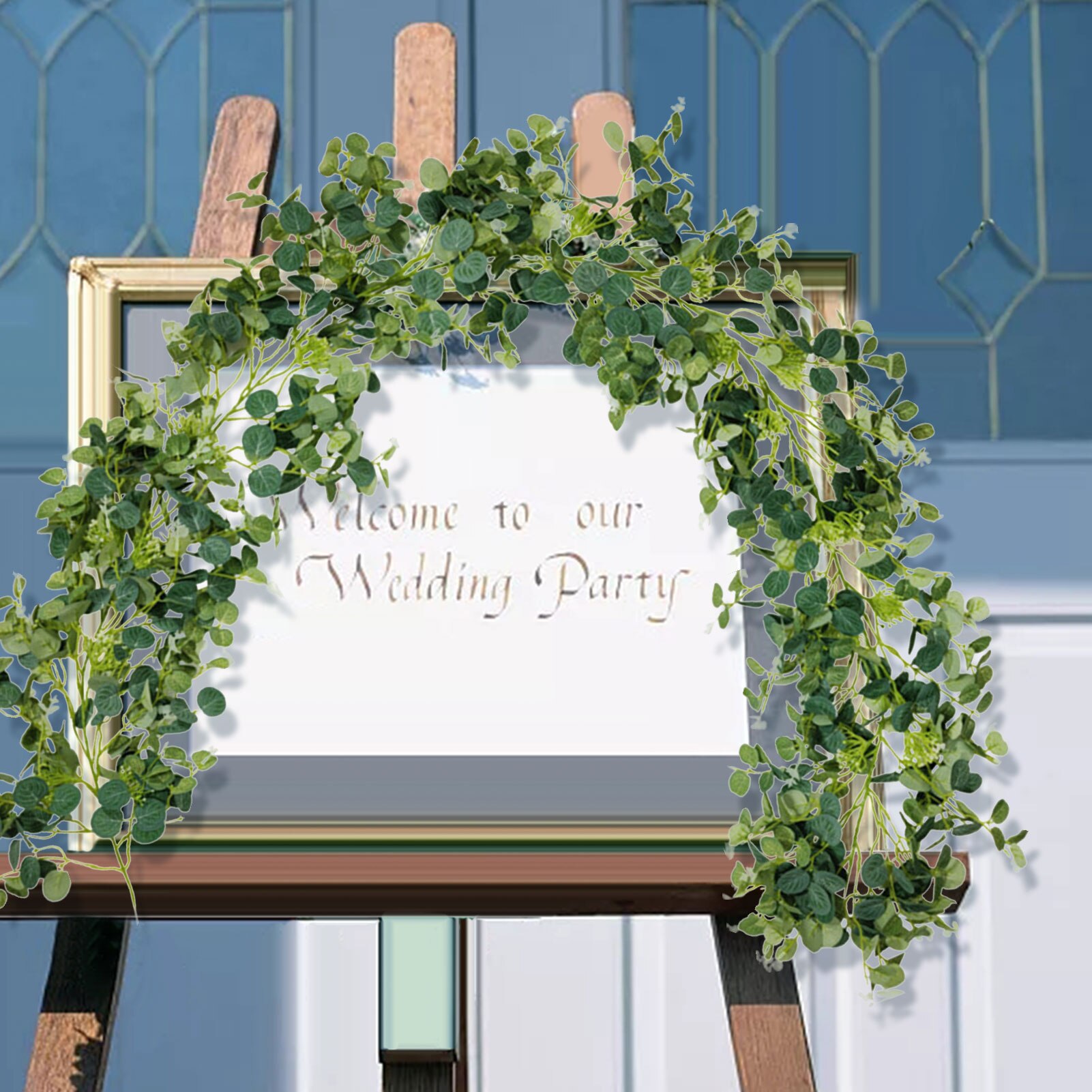 Garden Decoration Flower Vine Artificial Eucalyptu... – Grandado