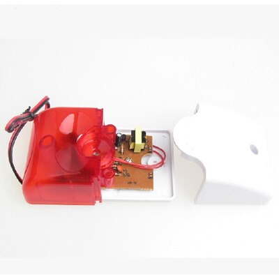 Mini Red Strobe Siren Indoor Outdoor Wired Sound 1... – Grandado