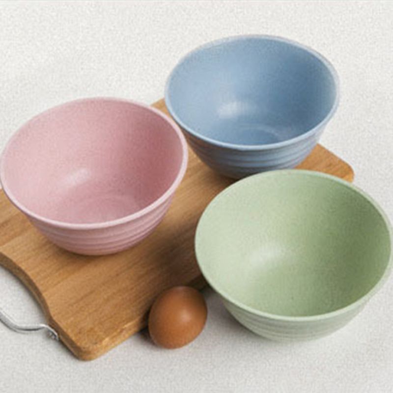 Groene Onbreekbaar Grote Cereal Bowls-Tarwe Stro F... – Vicedeal