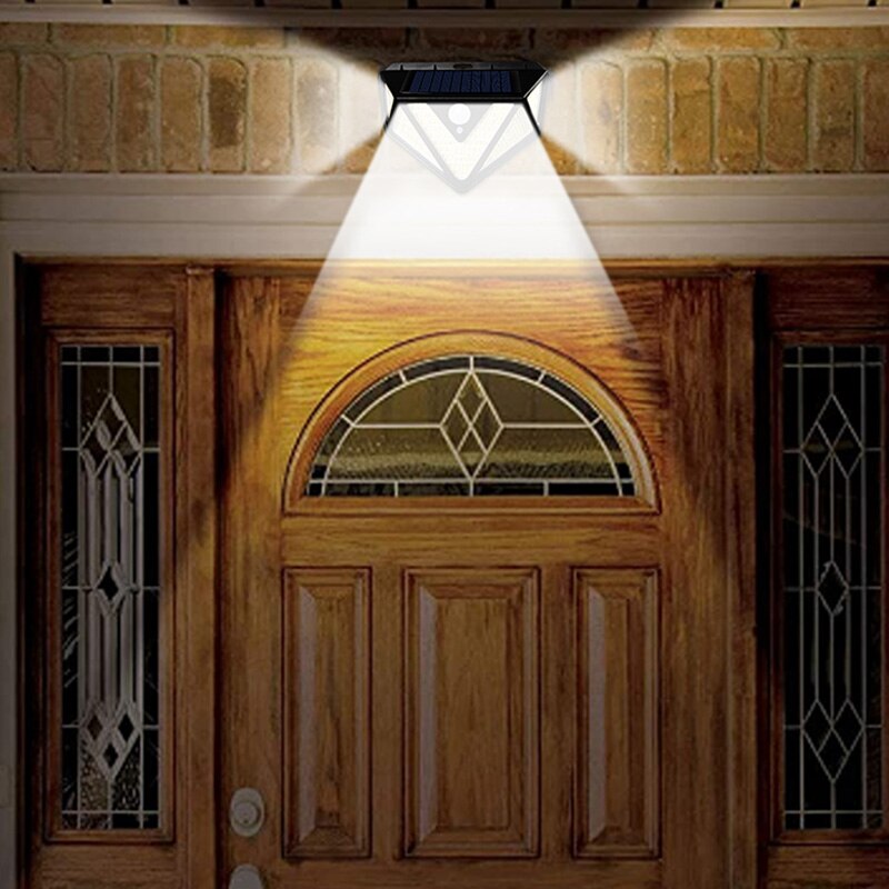 LED solar PIR motion sensor wall light outdoor gar... – Vicedeal