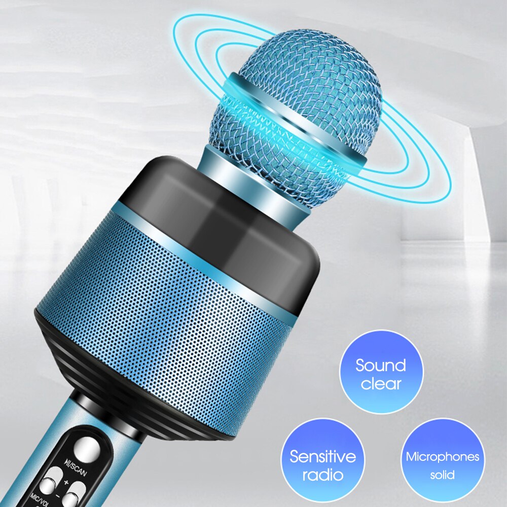 Portable Bluetooth Karaoke Microfoon Draadloze Pro... – Grandado