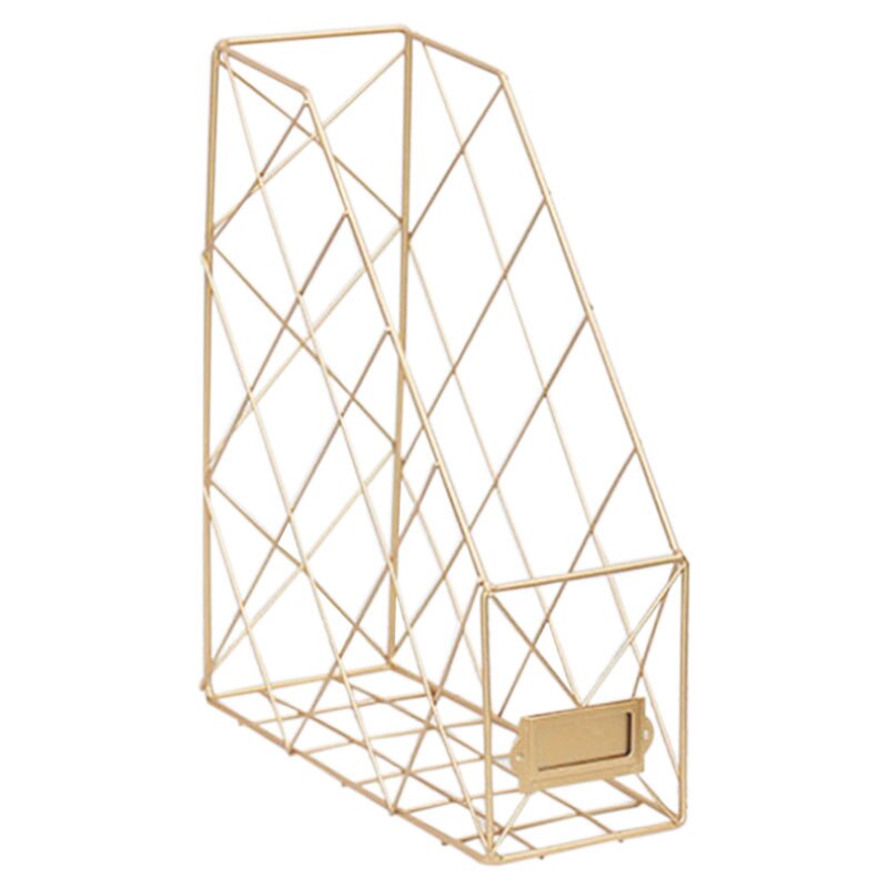Ins Nordic Wrought Iron Grid File Storage Rack Off... – Vicedeal