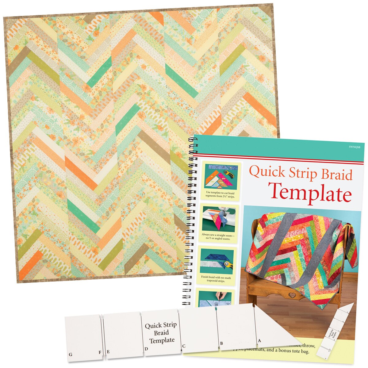 Quick Strip Braid Ruler Template and use the templ... – Grandado