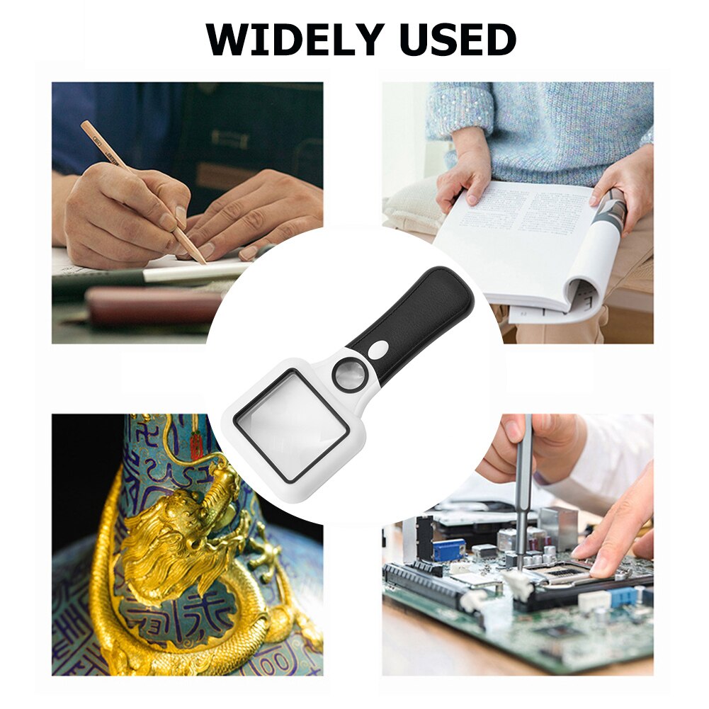 Illuminated Magnifier with 3 LED Light +UV Lamp Re... – Grandado