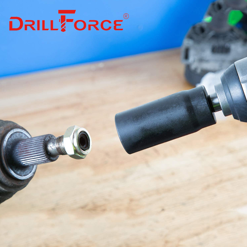Drillforce 6-24mm Short Impact Wrench Socket Drive... – Grandado