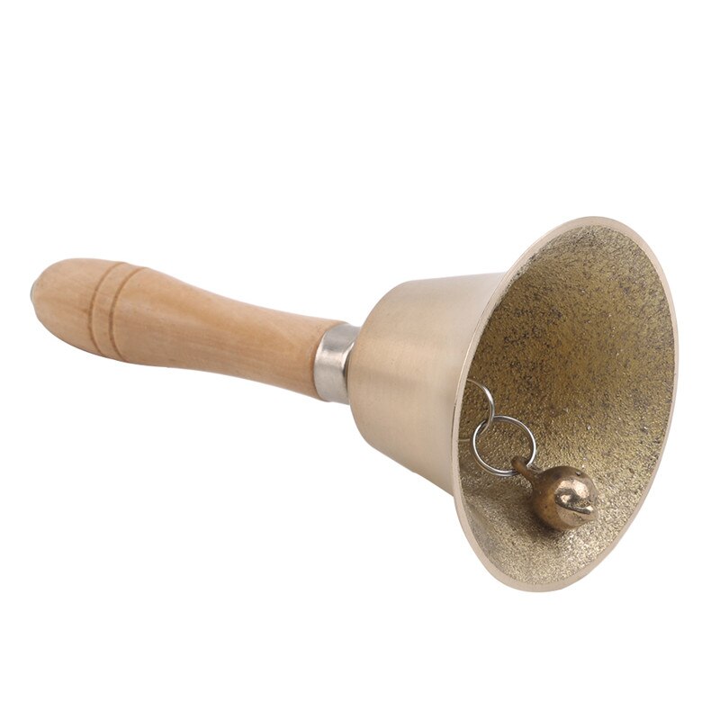 8 / 9.5cm Christmas Bells Wooden Handle Copper Bel... – Grandado