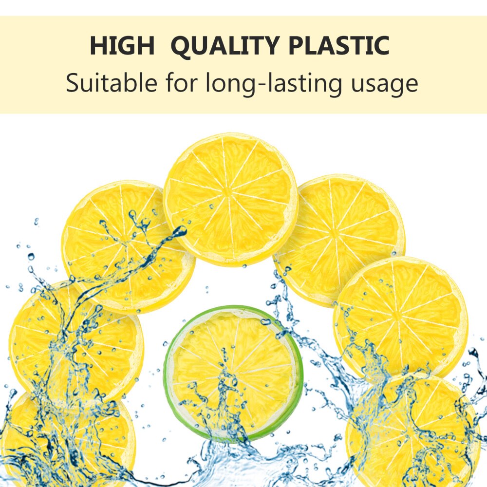 25/30Pcs Simulation Fruit Slices Plastic Realistic... – Grandado