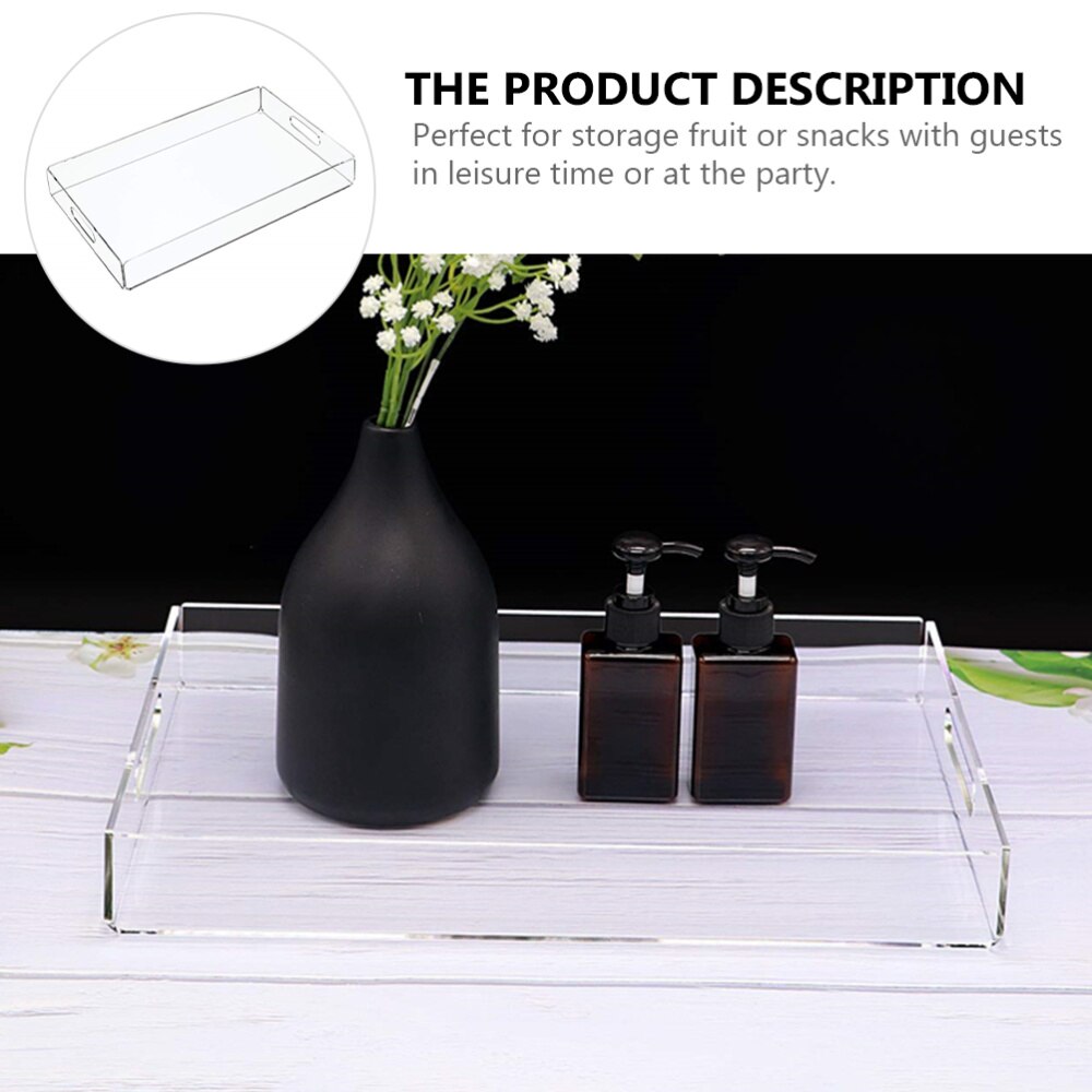 Transparent Acrylic Tray Acrylic Snack Plate Multi... – Grandado