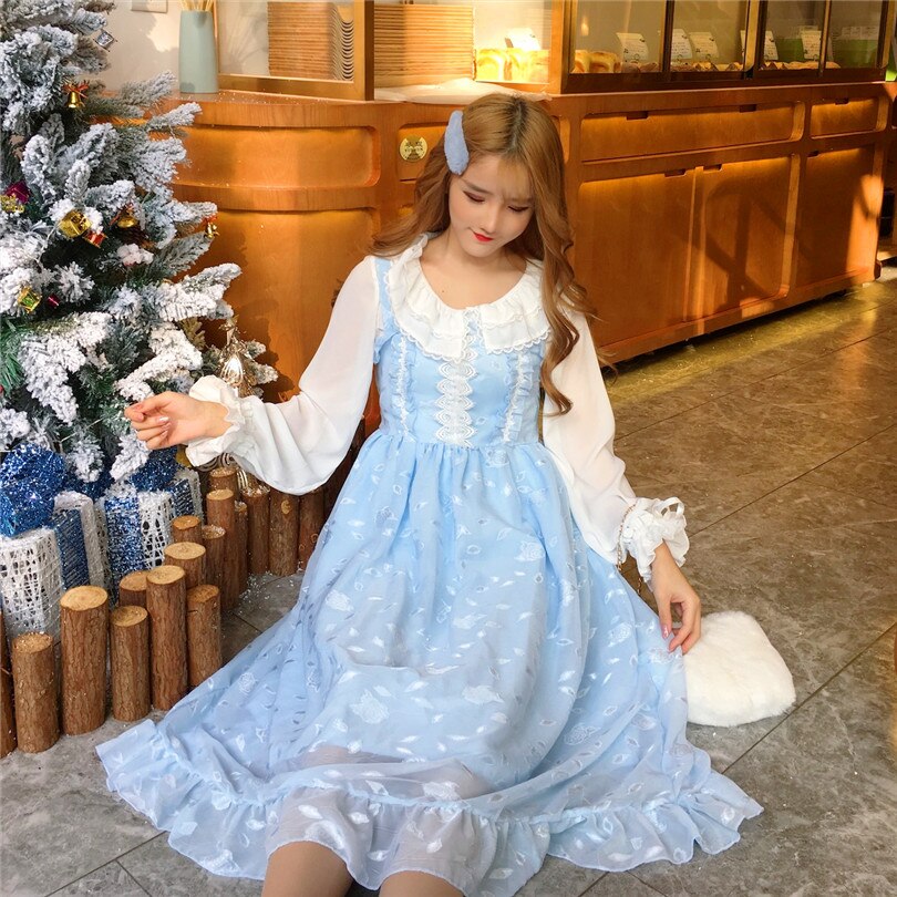 Sweet princess lolita suit female temperament lace... – Grandado