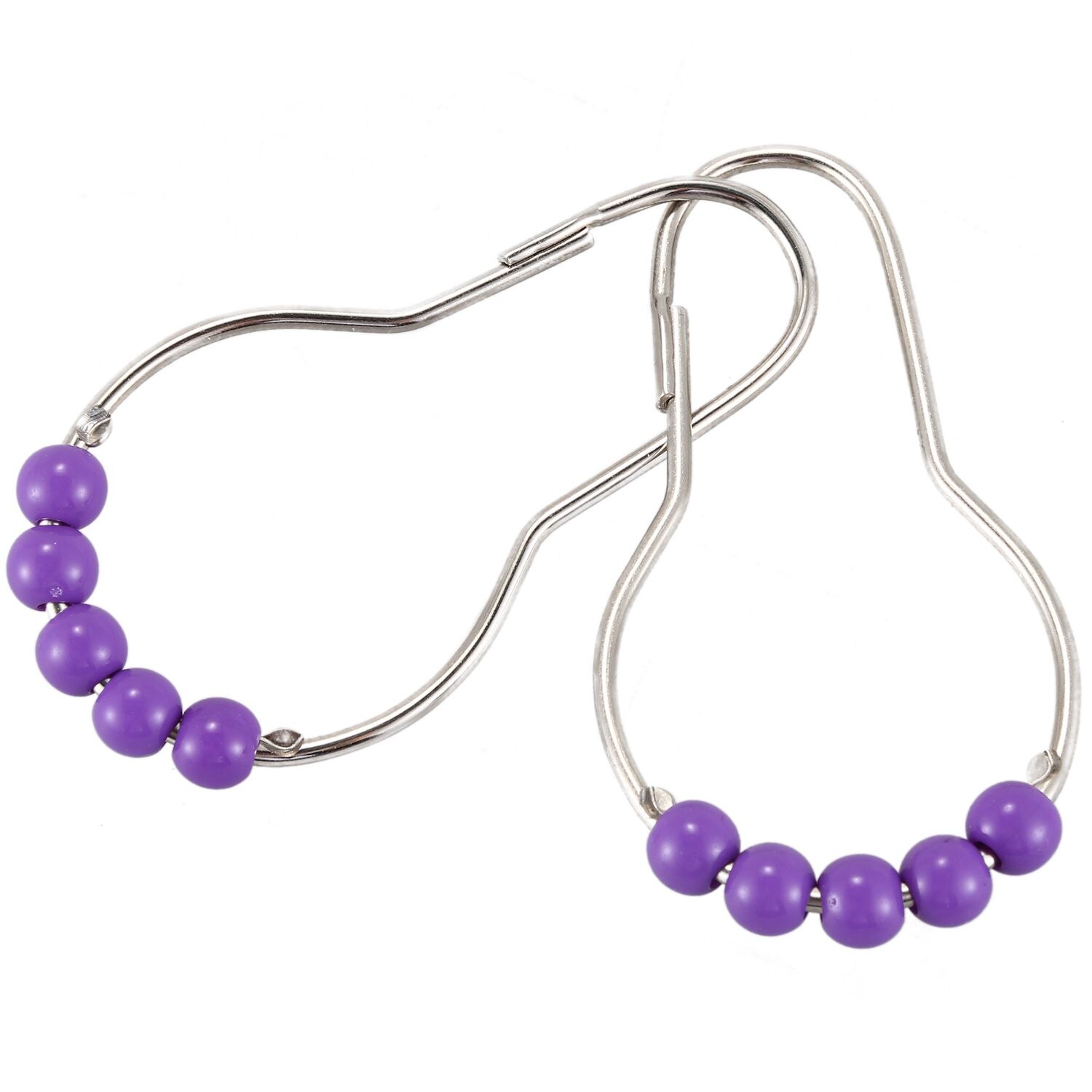 ! badrum lila rulle boll dusch gardiner ringar kro... – Grandado