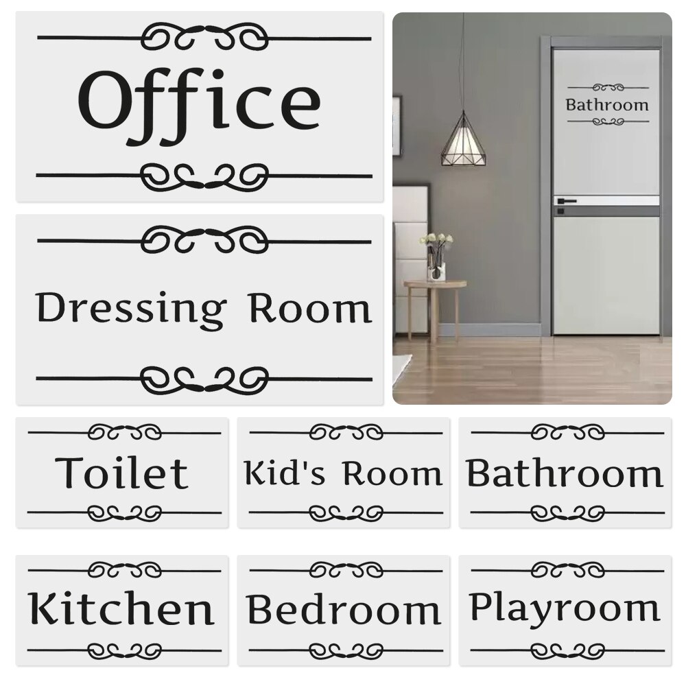 1Pc Vinyl Deur Stickers Wc Decals Keuken Badkamer ... – Vicedeal