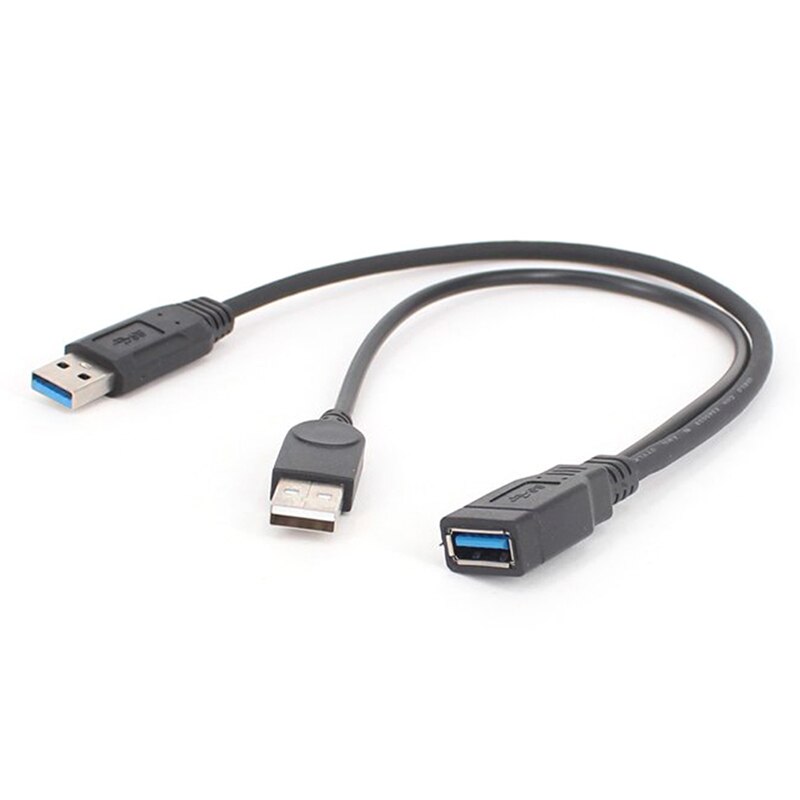 USB 3.0 Kabel Dual Power Lading Kabels Y Adapter M... – Vicedeal