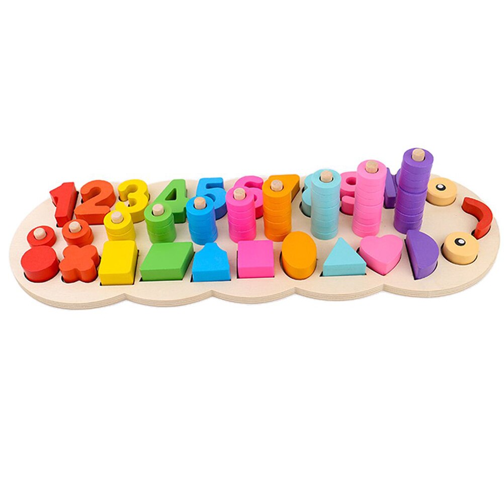 Children Wood Block Learning To Count Numbers Matc... – Grandado