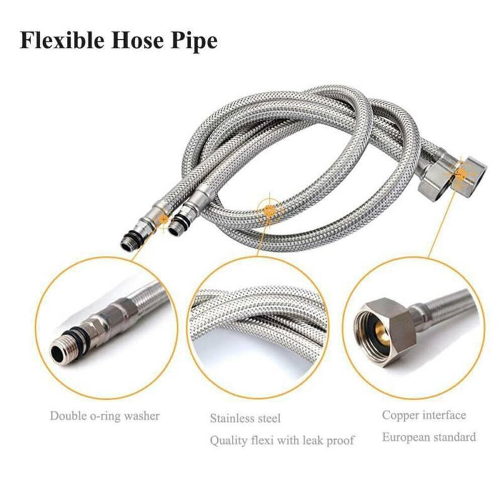 2Sets G1/2 Toilet Tap Connector Flexible Hose Fauc... – Grandado