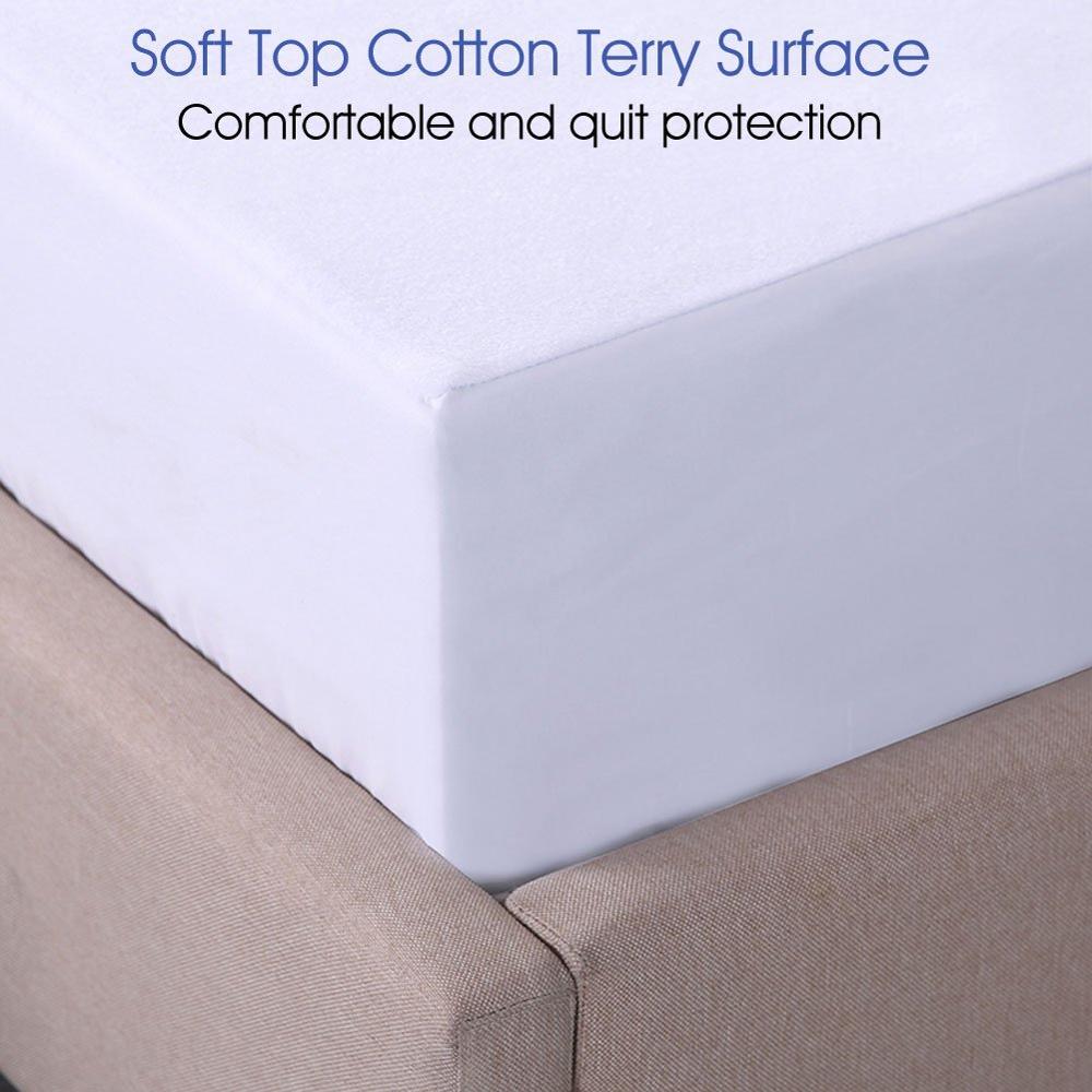 IRoyal All Size Cotton Terry Mattress Cover Elasti... – Grandado