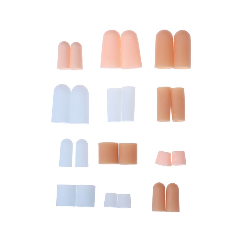 2 Pcs Silicone Gel Cover Cap Finger Toe Protector ... – Vicedeal