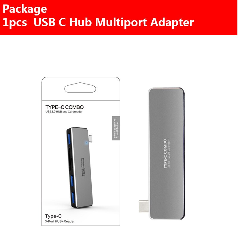 USB C HUB Type C Thunderbolt 3 Dock 5 in 1 USB-C A... – Grandado