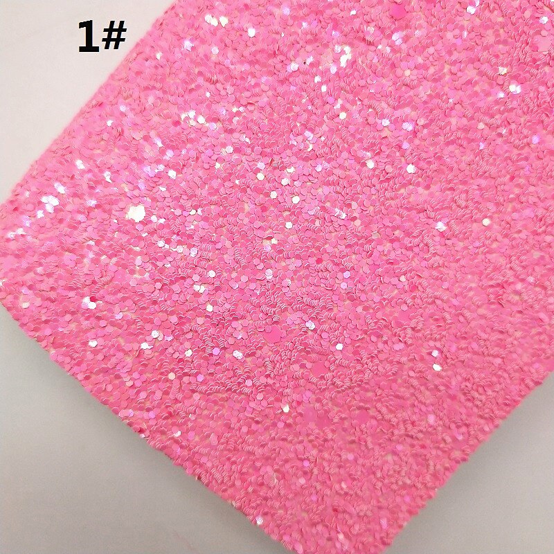 Mini Roll 30x134CM PINK Glitter Fabirc, Chunky Gli... – Grandado