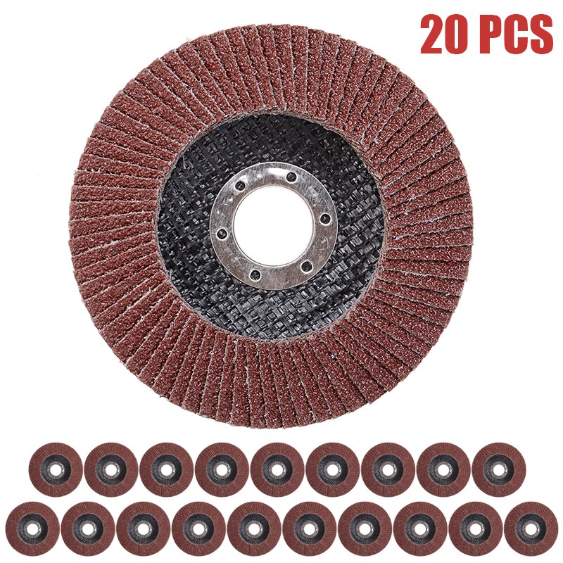 20Pcs/set 40 Grit Flap Sanding Discs Aluminum Oxid... – Vicedeal