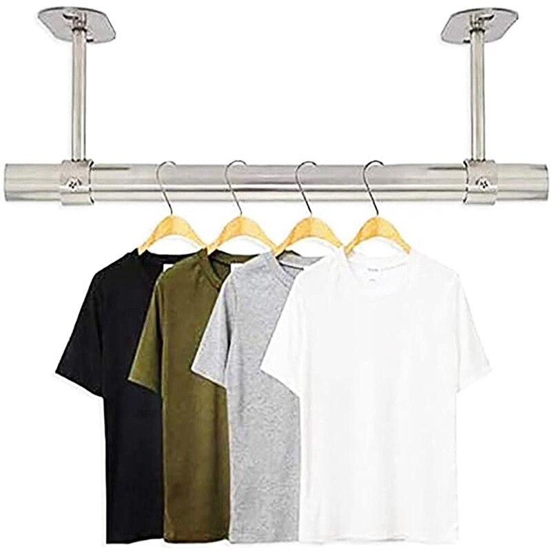 Ceiling-Mount Bracket, Wardrobe Pipe Bracket, 32Mm... – Vicedeal