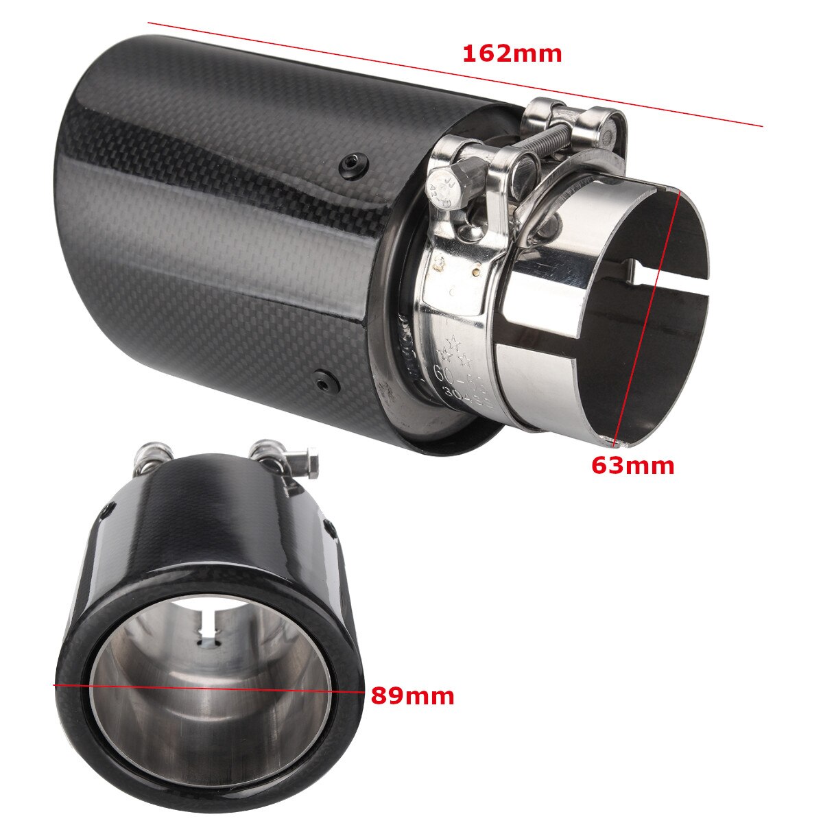 Auto Styling Universal 2.5 inch 63mm-Inlet 89mm-Ou... – Grandado