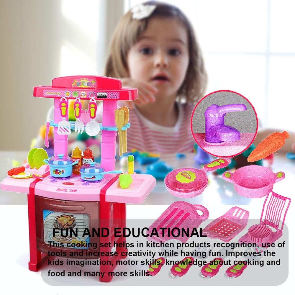 Kids' Toy Cooks Kitchen Playset Pretend Play Kitch... – Vicedeal