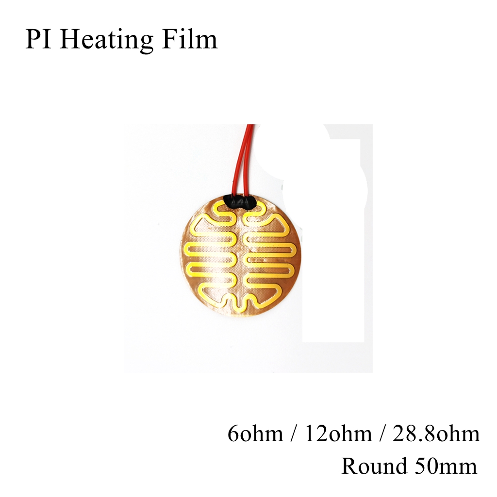 Round 50mm 5V 12V 24V 110V 220V PI Heating Film Po... – Vicedeal