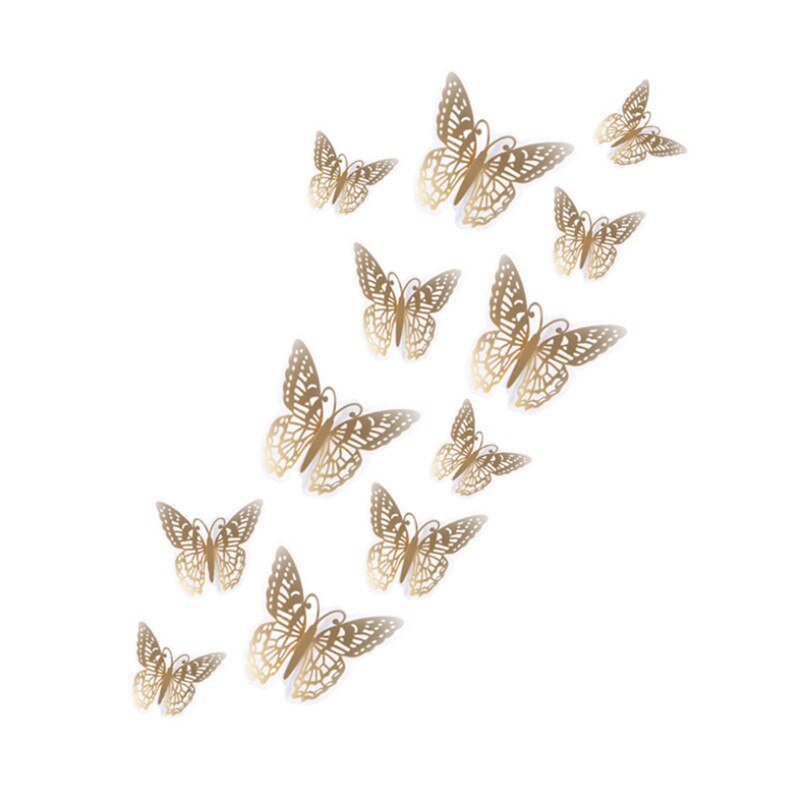 12 Stuks Muursticker, 3D Vlinder Papier Stickers M... – Grandado