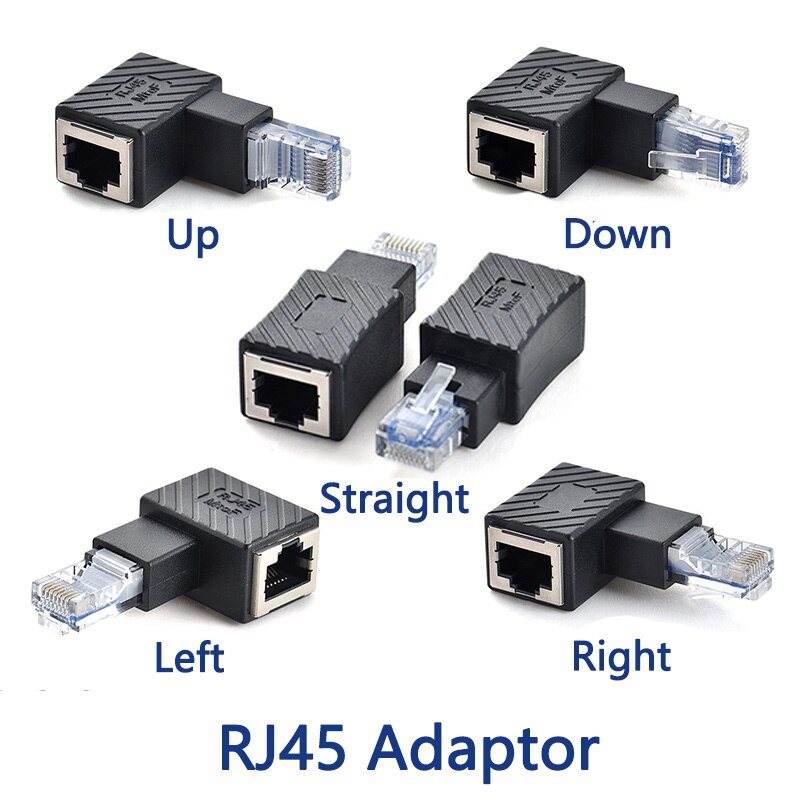 RJ45 Male To Female Converter 90 Degree Extension ... – Grandado