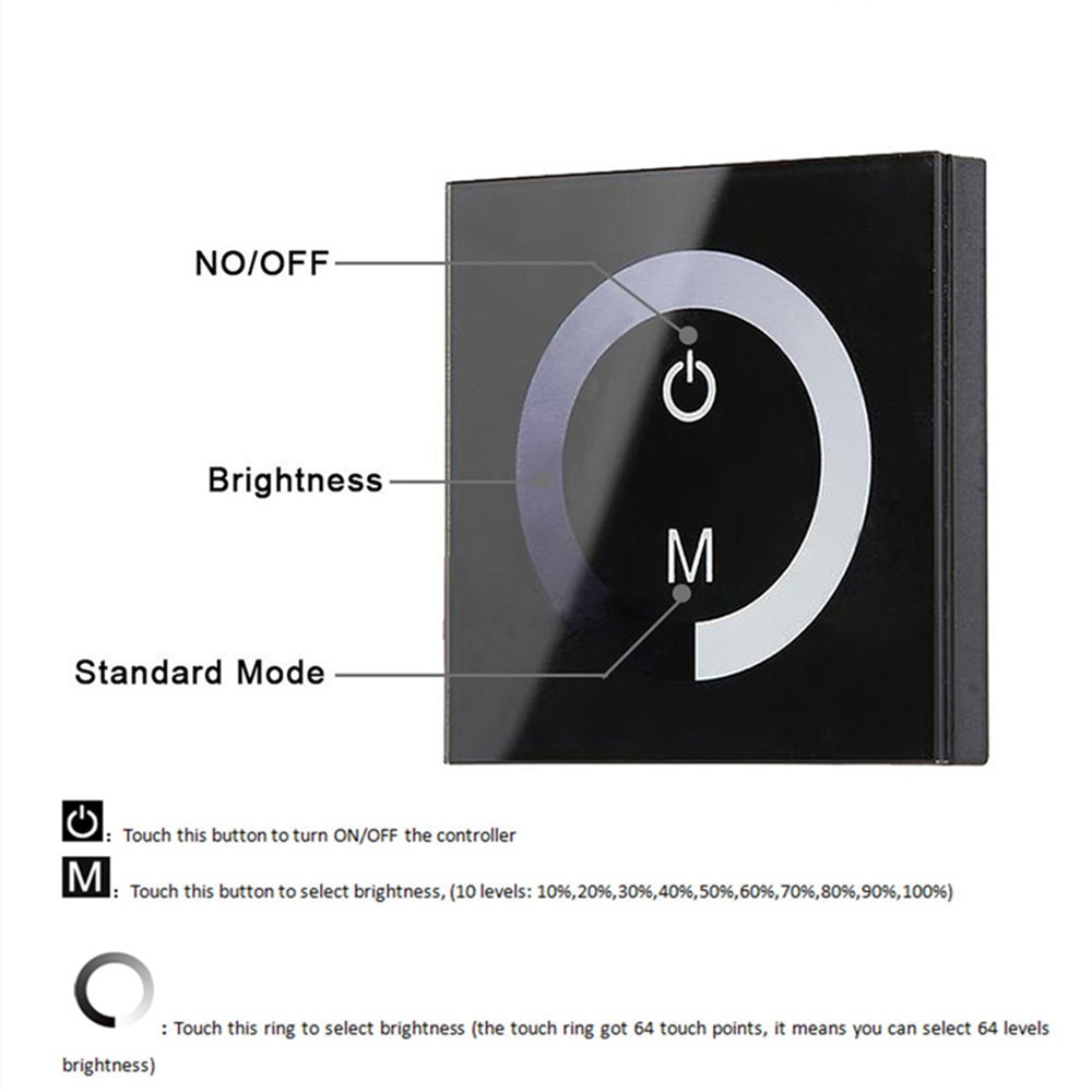Smart Touch Panel Led Dimmer Controller Muur Switc... – Grandado
