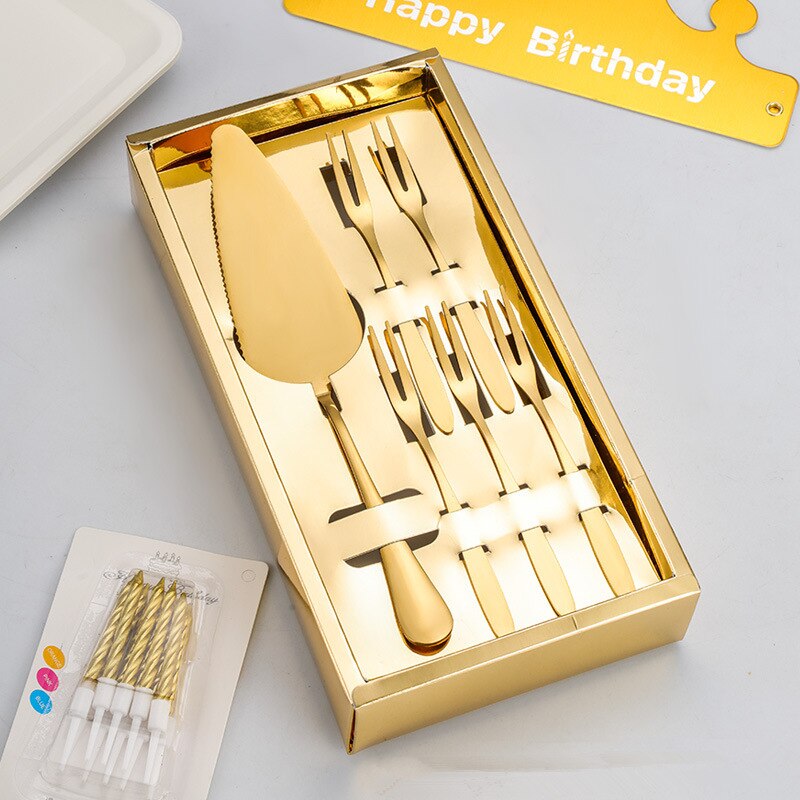 Stainless Steel Knife and Fork For Cake Cheese Piz... – Vicedeal