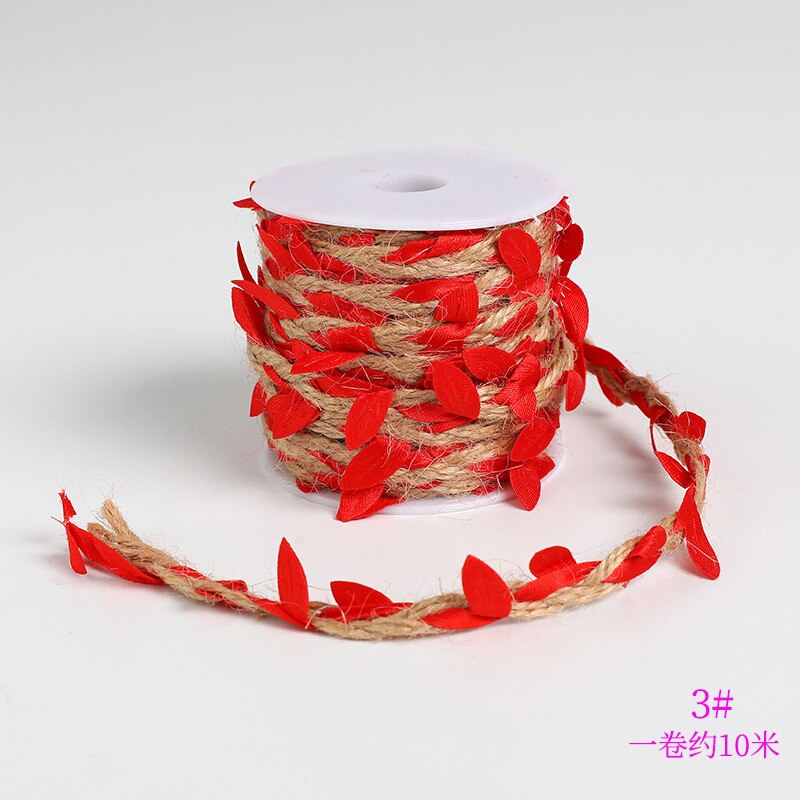 10m/roll Green Leaf Twine and Jute Rope Decorative... – Grandado