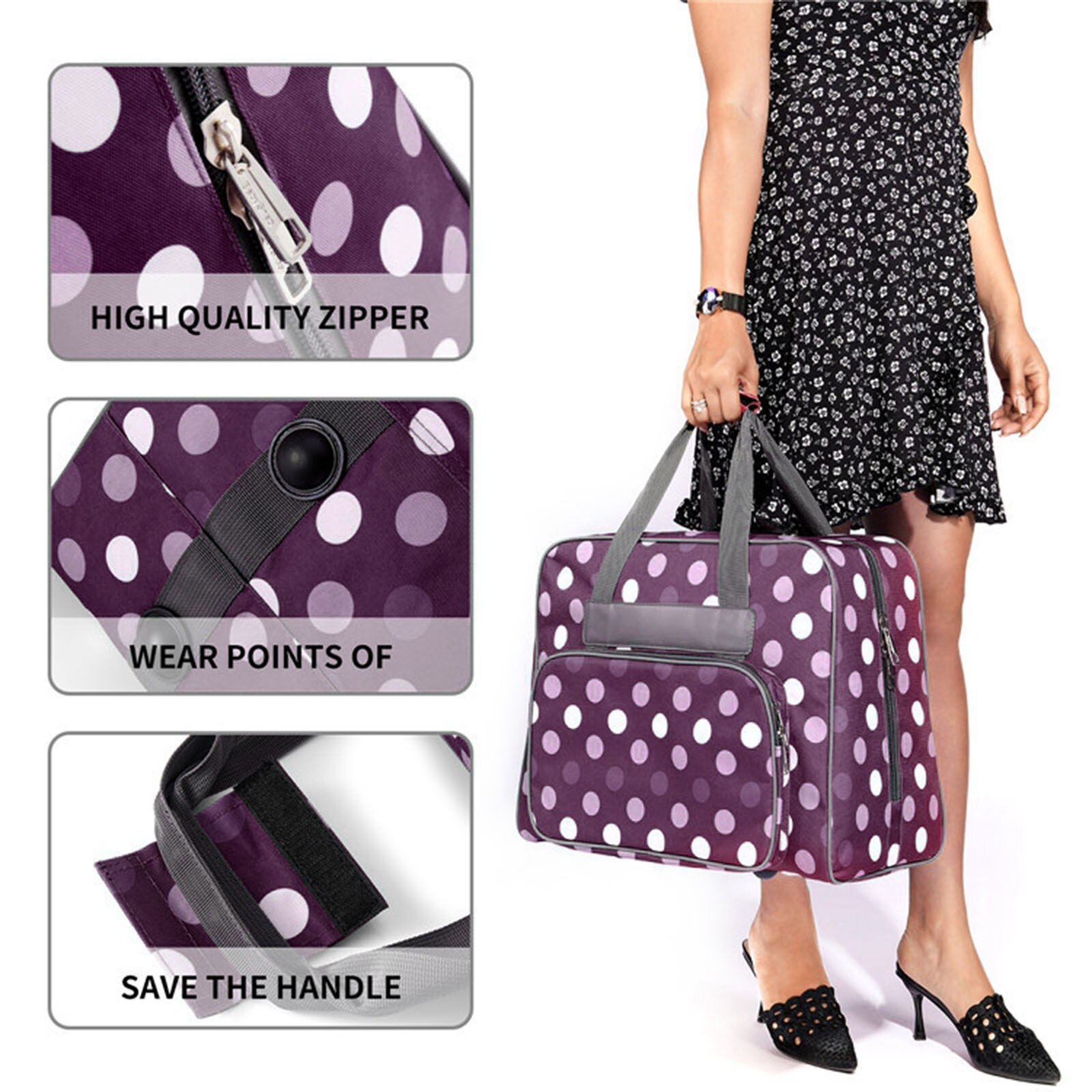 Foldable Sewing Machine Carry Case Padded Storage ... – Grandado