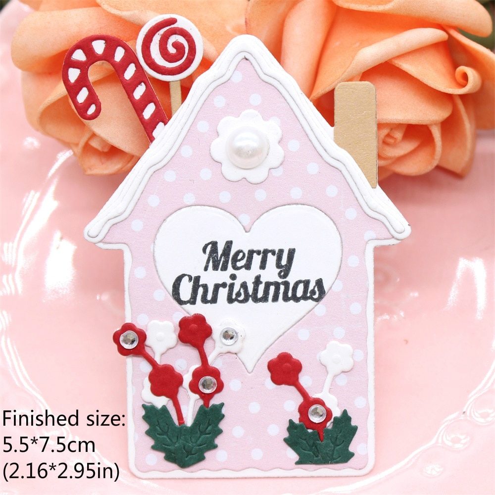 KSCRAFT Gingerbread House Shaker Metal Cutting Die... – Grandado