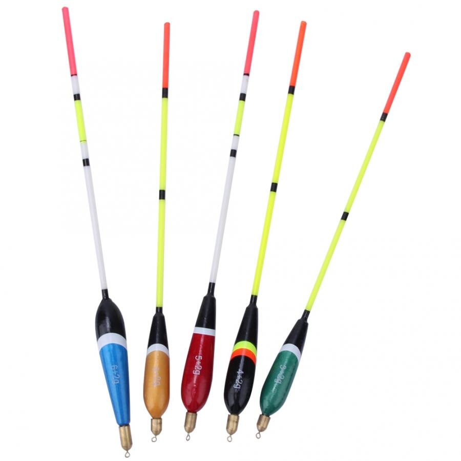 5pcs Fishing Bobber Wooden Fishing Float Bobber Ro... – Grandado