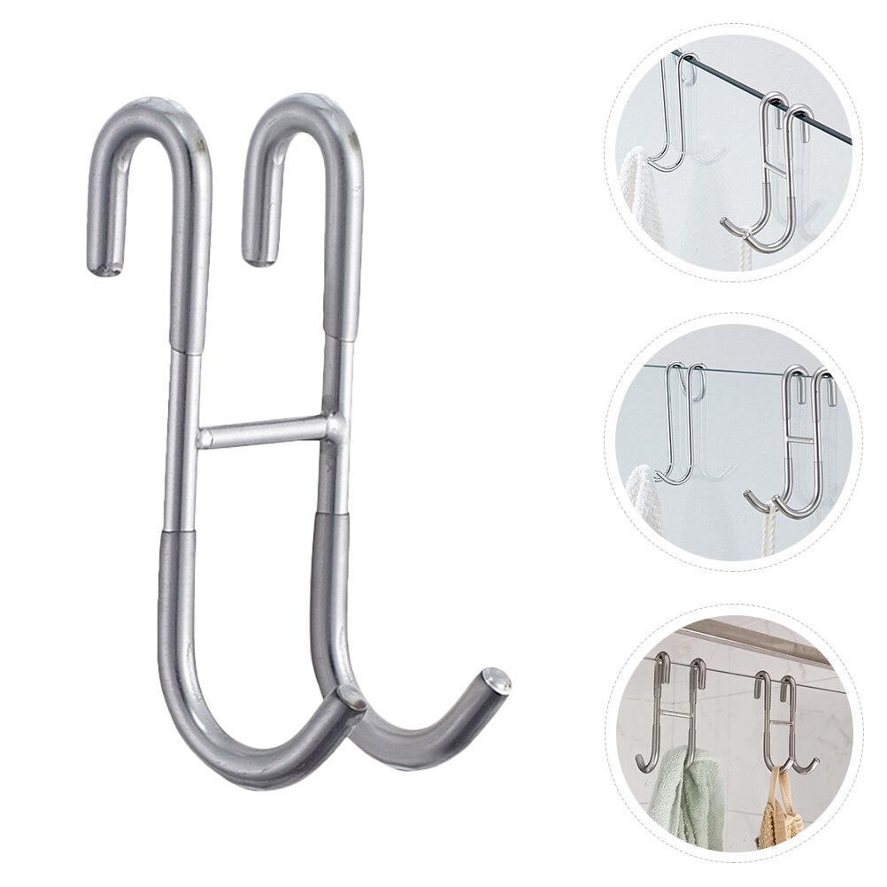 1pc Shaped Storage Hooks Stainless Steel Double-He... – Grandado