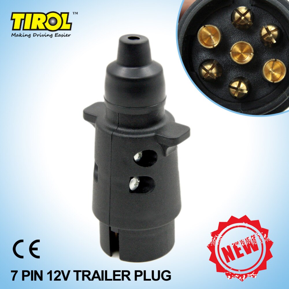 TIROL 7-Pin Trailer Plug Black frosted materials 7... – Vicedeal