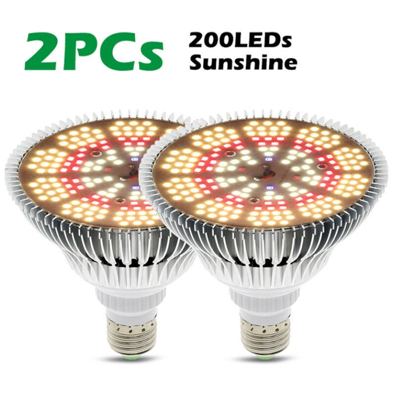 300W LED flower Grow Light Bulb E27 LED Plant 200 ... – Grandado