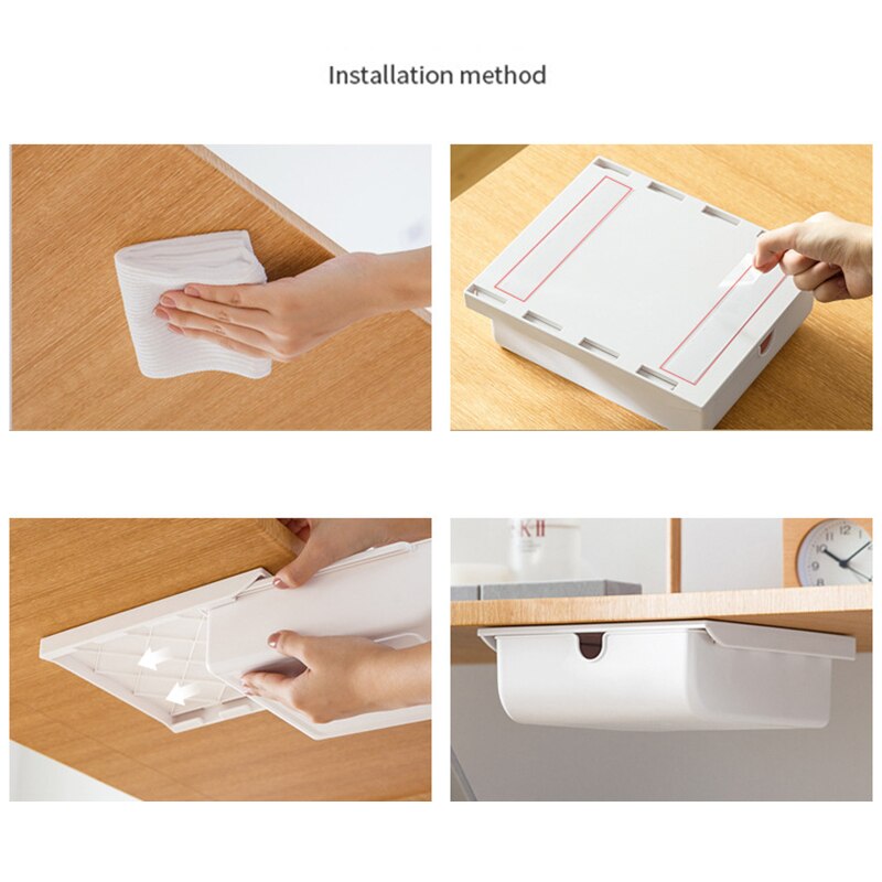 Hidden Kitchen Desk Organizer Storage Box Sundries... – Grandado