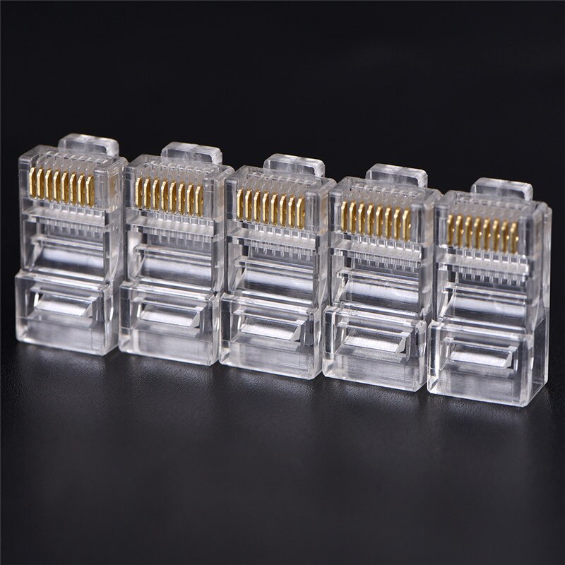 50 PCS RJ45 CAT5 Crystal Network Modular Connector... – Grandado