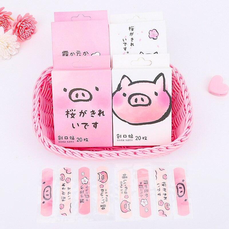 20Pcs/box Cute Cartoon Band Aid Adhesive Bandages ... – Grandado