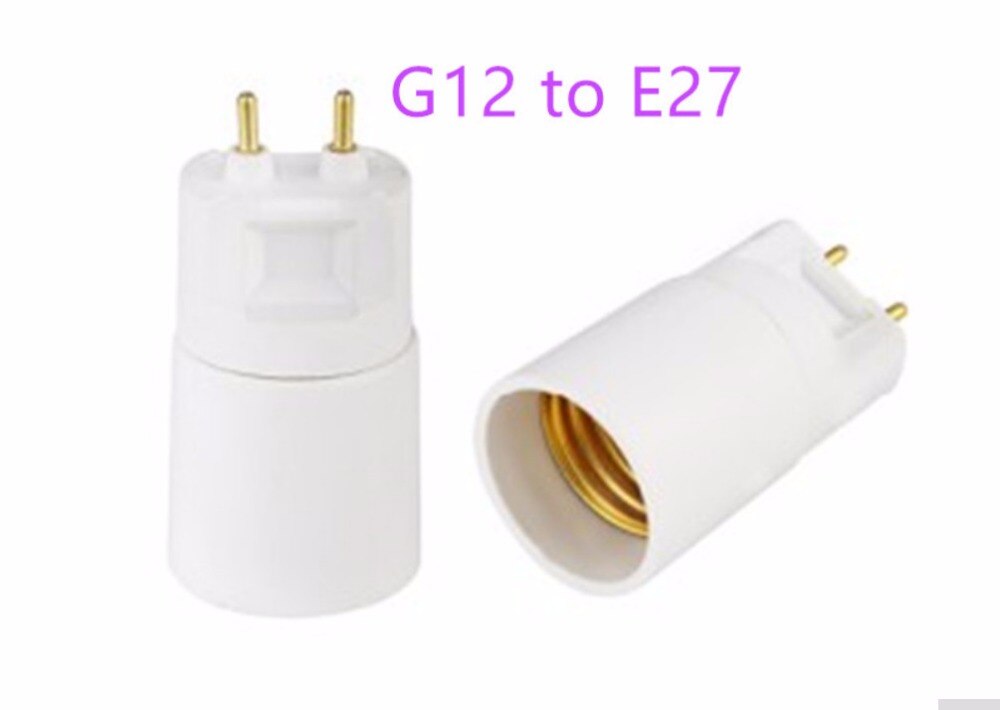 2pcs G12 to E26/E27 Lamp socket adapter G12 to E27... – Grandado