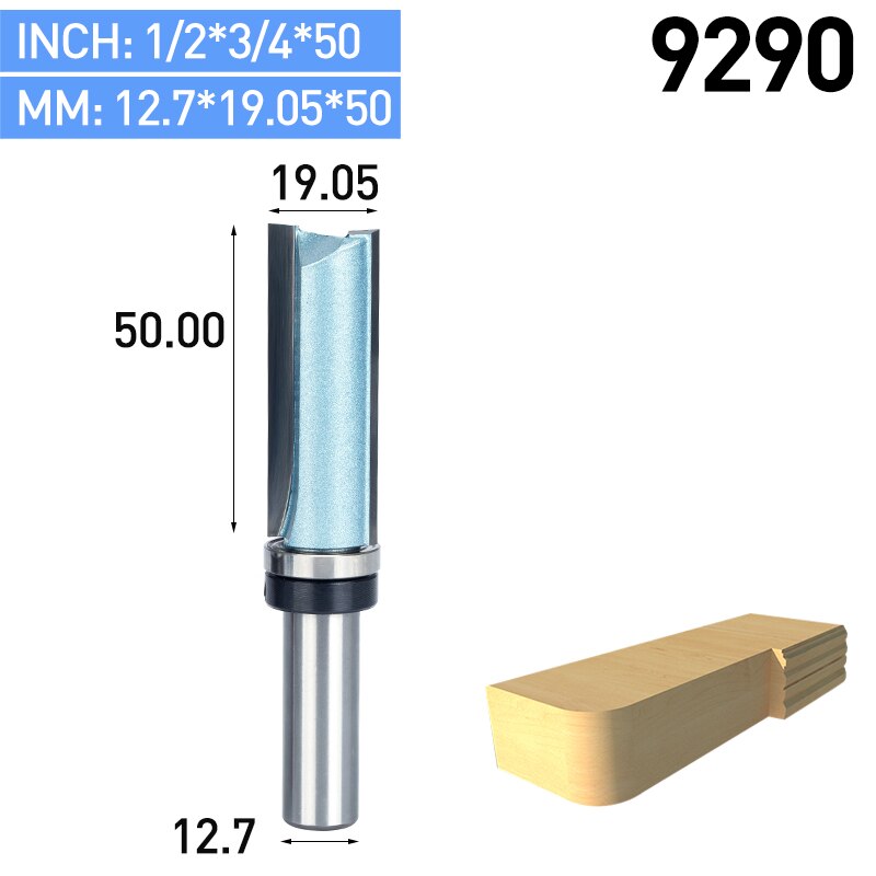 HUHAO 12.7 to 38mm Shank Flush Trim Router Bit Str... – Vicedeal