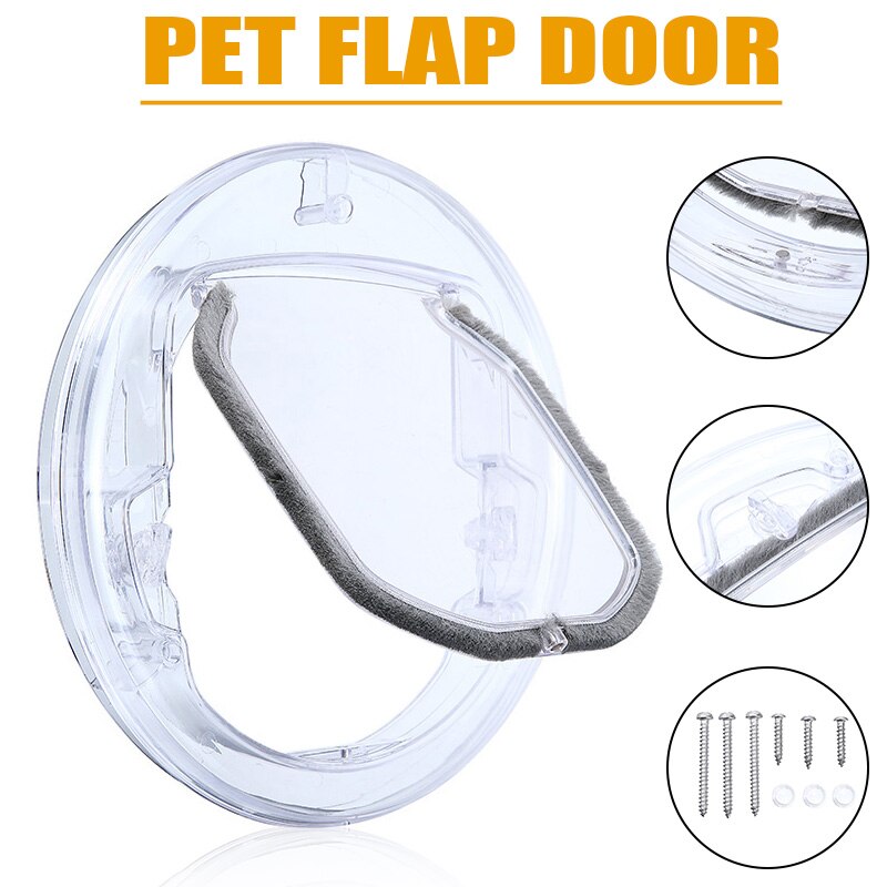Anti-collision Round Clear Door Cat Gate 4-way Loc... – Vicedeal