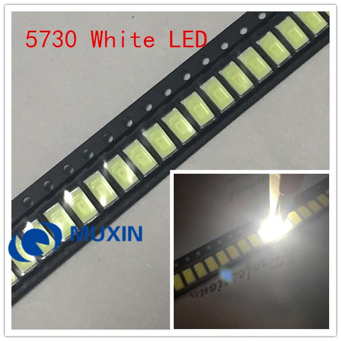 100pcs SMD LED 5730 5630 Chip 50-55LM 0.5 W Cool W... – Grandado