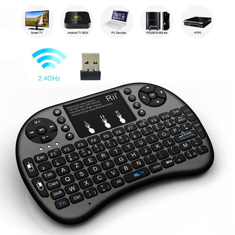 Originele Rii i8 + Franse AZERTY mini Draadloze To... – Vicedeal