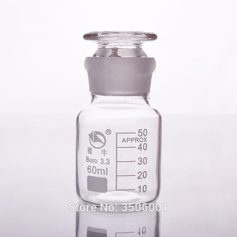 Reagent bottle,Wide mouth,Clear,Boro. 3.3 glass,Ca... – Grandado