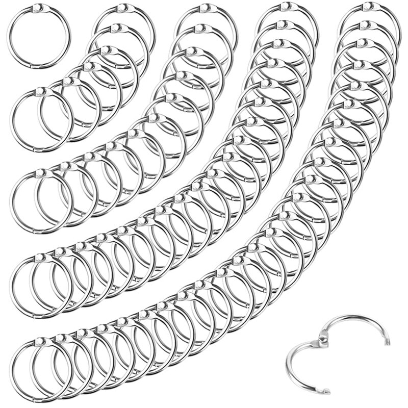 120 Pcs Binder Rings 25mm Metal Book Rings Loose L... – Vicedeal