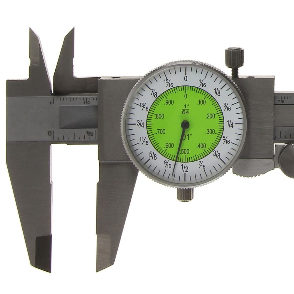 150mm 6" Fractional & Decimal Inch Combination Dia... – Grandado